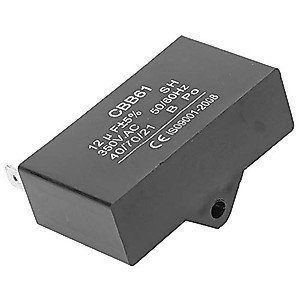 Motor Capacitor, CBB61 Plastic Capacitor Gasoline Generator Starting Air Conditioning Capacitor 350VAC 12UF for Fan Motor