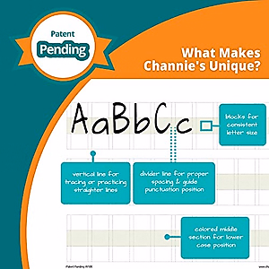 Channie’s All-In-One Visual Handwriting & Math Workbook Set for Pre-Kindergarten - 1st Grade Elementary School Students (5 Pack)