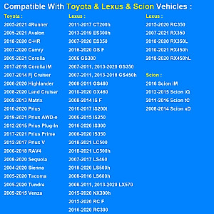 Camshaft Position Sensor, Cam Sensor Replace 2CAM0057, 180-0499 Compatible with Toyota Lexus - 4Runner Avalon Camry Corolla Highlander Matrix Prius RAV4 Sequoia Sienna Tacoma Tundra ES350 RX350, More