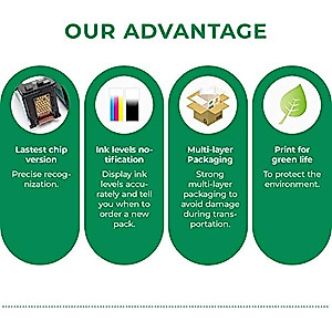 COLORETTO Remanufactured Printer Ink Cartridge Replacement for HP 61XL to use with HP Deskjet 1000 1010, Envy 4500 4501 5530 5531, Officejet 2620 2621 2622 （1 Black 1Color） Combo Pack with Bookmark