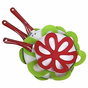 Evelots Felt Pan, Pot & Dish Scratch Protector-Cookware-Glass Divider-2 Sizes-Set/14