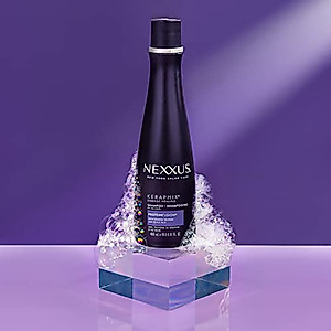 Nexxus Keraphix Shampoo for Damaged Hair Keraphix with ProteinFusion Silicone-Free with Keratin Protein and Black Rice 13.5 oz
