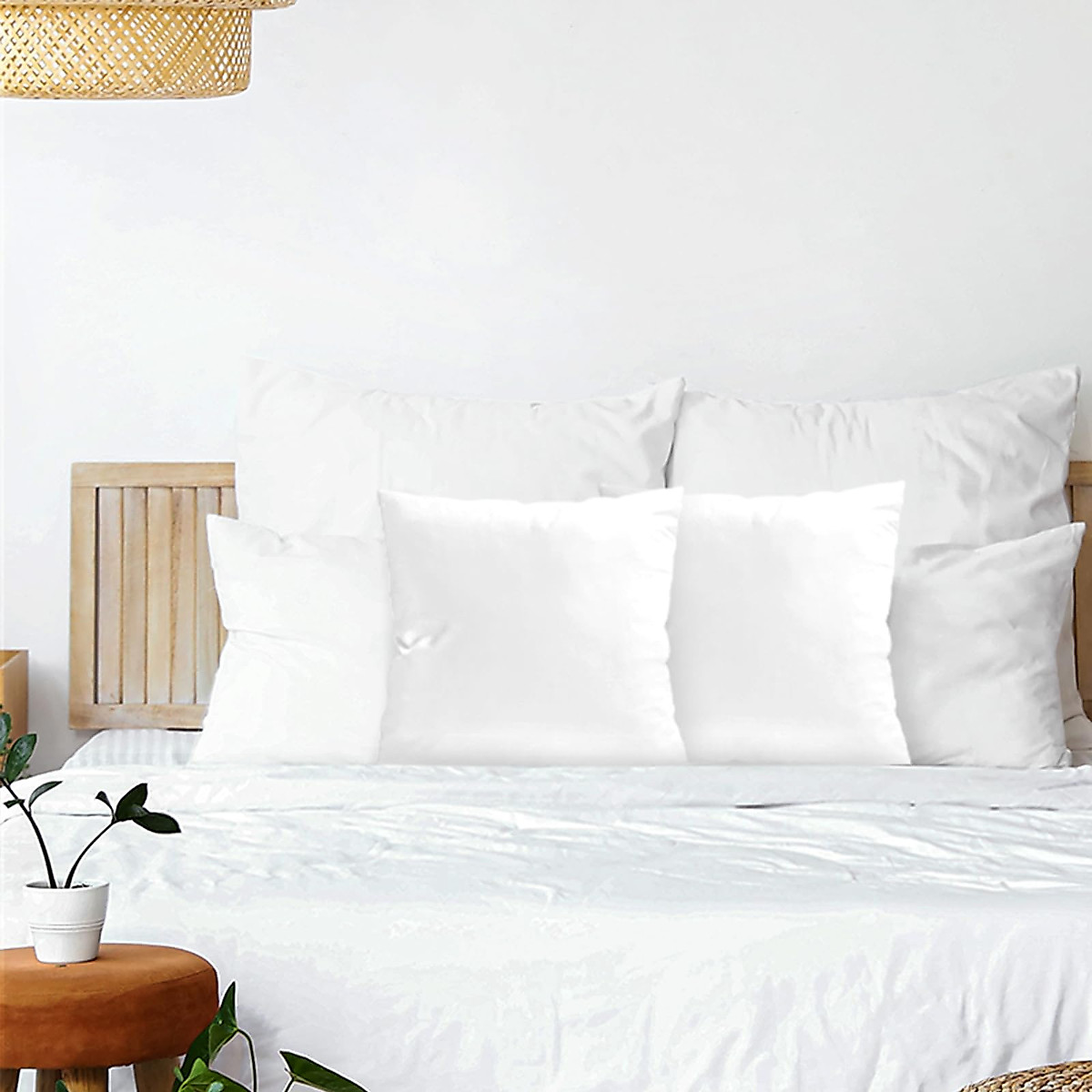 Fixwal Throw Pillow Inserts Set of 2-26 x 26 Inches Bed and Couch Pillows - Euro Pillow Indoor Decorative Pillows for Bed and Sofa