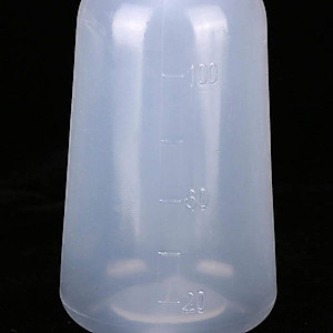 Plastic Clear Tip Applicator Bottle Squeeze Bottle, Kitchen Gadget Hotel Home Condiment Supplies with Cap(blue)