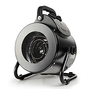 Electric Heater Fan,Portable Heater with Overheat Protection, Fast Heating,Small Garage Heater for Greenhouse, Grow Tent, Workplace