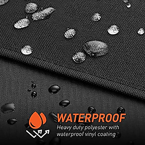 Arcedo Griddle Cover for Blackstone 28 Inch ProSeries, 60 inch Grill Cover for Griddle Cooking Station with Hood, Weather Resistant Outdoor Heavy Duty Waterproof Flat Top Gas Grill Cover, Black