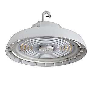 Metalux 13 in. Round 400-Watt Equivalent Integrated LED White High Bay Light