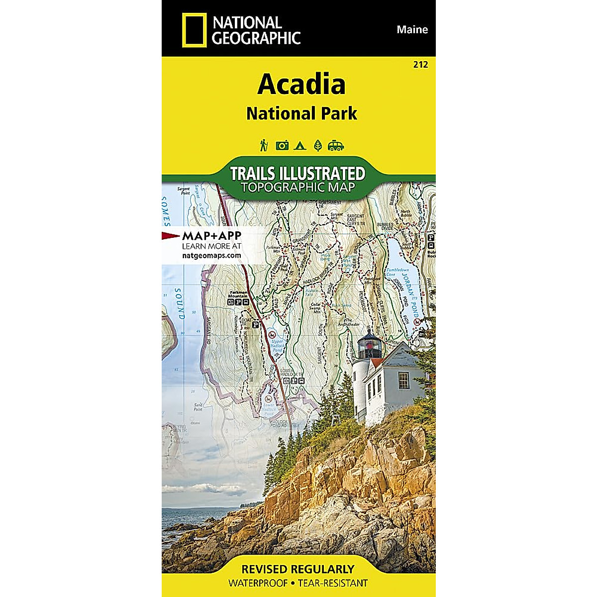 Acadia National Park Map (National Geographic Trails Illustrated Map, 212)