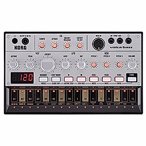 Korg Volca Bass Analogue Bass Machine Bundle with Power Supply and Austin Bazaar Polishing Cloth