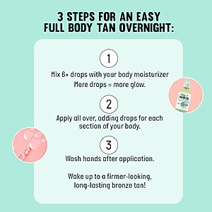 Isle of Paradise Self Tanning Drops, Medium (Golden Glow) - Vegan and Cruelty Free Self-Tan Drops, 1.01 Fl Oz