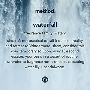 Method Gel Hand Soap Refill, Waterfall, Biodegradable Formula, 34 fl oz (Pack of 6)