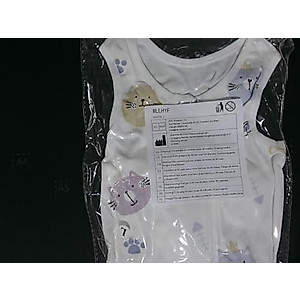 WLLHYF Cat Surgery Recovery Suit, Breathable Kitten Onesie Full Bodysuit Clothes, Post Neuter Surgery Spay Cone Anti Licking, Abdominal Wound Protector for Small Male Female Pets (Large)