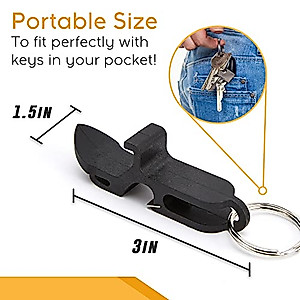 Full Send 2pcs Shotgun Tool Bottle Opener Keychain Nelk Boys Beer Bong Stainless Steel Ring Includes Sturdy Plastic Shotgunning Tool Compact Versatile Durable For Drinking Accessories(Red & Black)