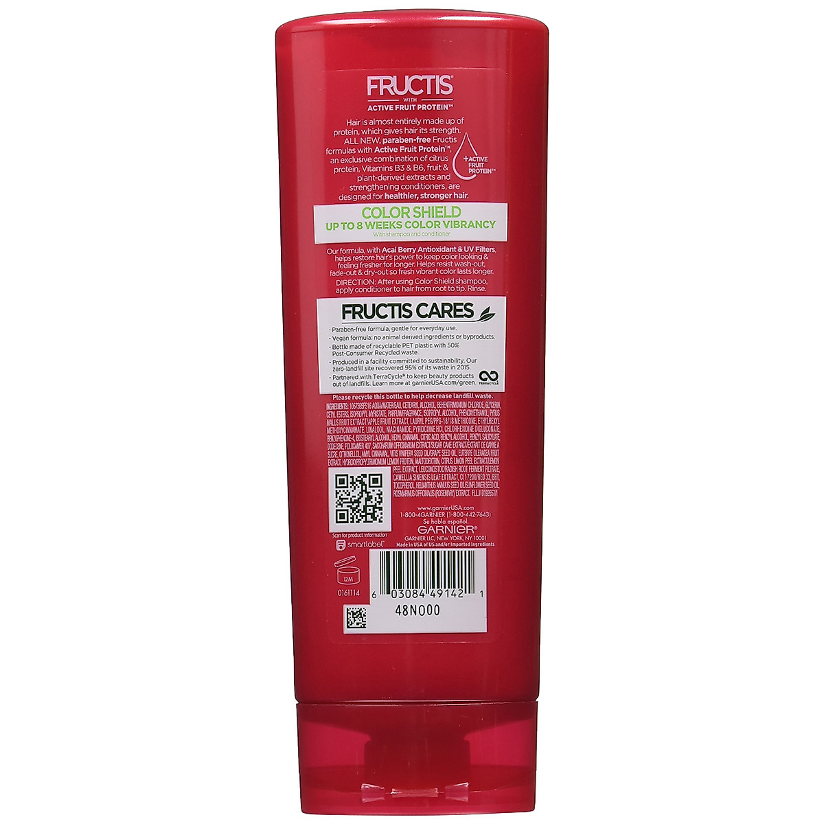 Garnier Fructis Color Shield Conditioner, Color-Treated Hair, 12 fl. oz.