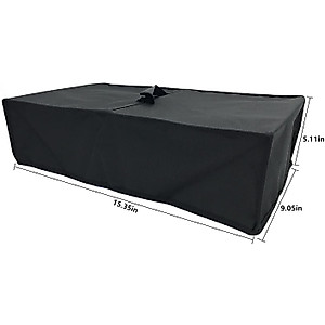 Wanty Black Antistatic Water-Proof Dust-Proof Nylon Fabric Printer Cover Case Protector for Bose Wave Music System IV