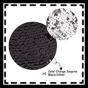 Toandon Girls Kids Canvas Shoes Sneakers for Toddler Boys Color Change Flipping Sequins Glitter Sparkle Slip On High Top Adjustable Hook Loop Straps Velcro Non-Slip Lightweight walking black size 9