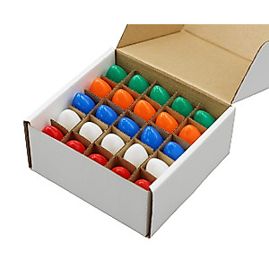 25-Pack C7 Multicolor 7-Watt Christmas Light Bulbs, Ceramic Base, Extended Life