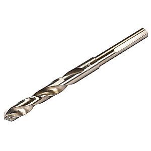 uxcell Reduced Shank Twist Drill Bits 12mm Black Nitride & Gold Titanium Coated High Speed Steel 6542 with 10mm Shank for Stainless Steel Alloy Metal Plastic Wood