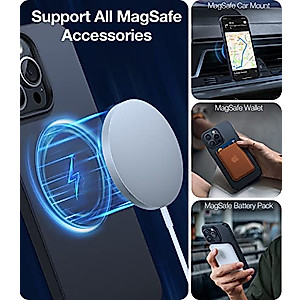 TORRAS Magnetic Slim Fit for iPhone 12 Pro Max Case Ultra Thin [Compatible with MagSafe] Velvety Touch Matte Hard PC Cover Protective Anti-Fingerprint Anti-Scratch iPhone 12 Pro Max Phone Case, Black