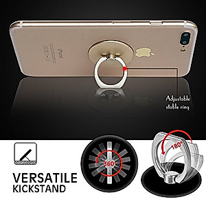 LoveStand-Cell Phone Ring Holder 360 Degree Finger Ring Stand for Smartphone Tablet and Car Mount-Baseball