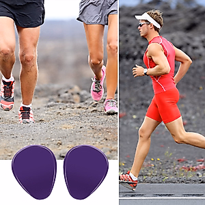 Mepase 8 Pieces Gel Ball of Foot Cushions Metatarsal Pads for Women and Men Clear Gel Ball of Foot Soft Metatarsal Cushioning Pain Relief with 1 Wood Box Storage(Purple)