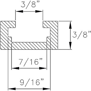 POWERTEC 71609-P4 3" T-Track Intersection Kit with Predrilled Mounting Holes, 4 Sets, For Universal T track, Aluminum T Track Accessories for Woodworking Jigs and Fixtures
