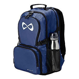 Navy Blue Classic Backpack - White Logo