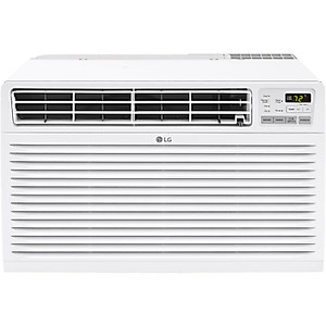 LG 9,800 BTU Through the Wall Air Conditioner, 230/208V, Cools up to 440 Sq. Ft. for Bedroom, Living Room, Apartment,, with Remote, 3 Cool & Fan Speeds, Wall AC Unit, White