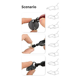 Reciprocating Sander,USB Quick Charging Sanding Pen With 8pcs Sanding Head,Self-Adhesive Sandpaper Pre-cut mesh 134pcs (ESA)
