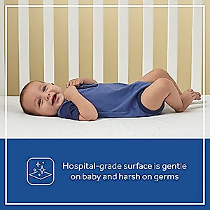 Sealy Crib Mattress & Toddler Bed Mattress| Orion 2-Stage Sustainable Antibacterial Baby Mattress, Lightweight, GREENGUARD Air Quality Certified - Made in USA, 52"x28"