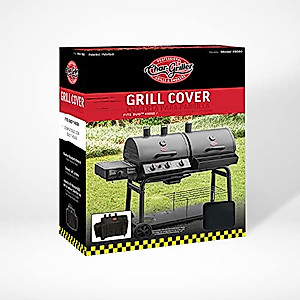 Char-Griller 8080 3-Burner Dual Fuel Expandable Gas & Charcoal Outdoor Grill Cover, Black, 29 x 65 x 49
