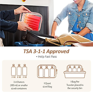 PACKISM Travel Pouches for Toiletries - 12 Pack Leak Proof 3oz TSA Approved Travel Size Containers, Stand Up, Slim & Lightweight Design, Take up Less Space, Pack More Liquids