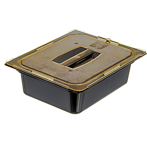 Carlisle FoodService Products 10421B03 StorPlus High Heat Food Pan, 4" Deep, Half Size, Black