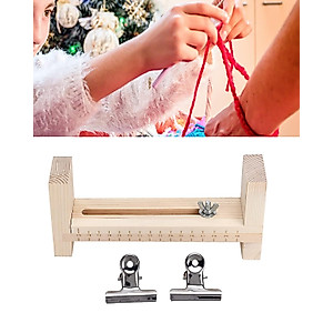 WenTigDY Wood Bracelet Jig, Adjustable Length Paracord Jig，DIY Hand Knitting Wristband Jig,Bracelet Maker Wooden Frame,for Bracelets Necklaces Car Hangings