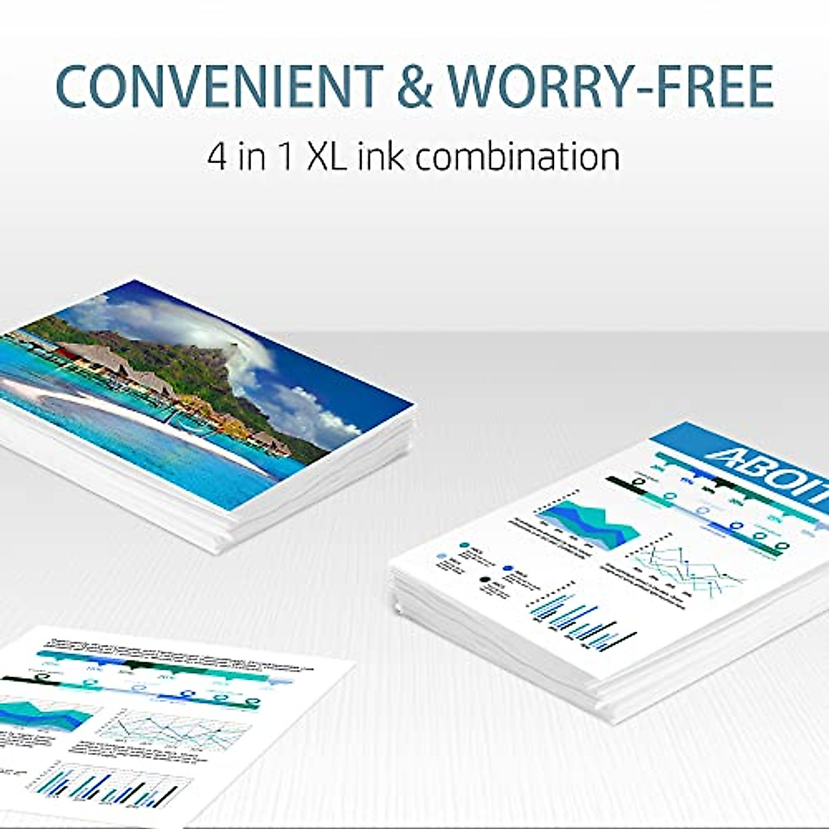 ABOIT 962XL Ink Cartridge High Yield Combo Pack, Replacement for 962 to use with officejet pro 9010 Series, 9015, 9020, 9025, 9018 Printer (4-Pack)