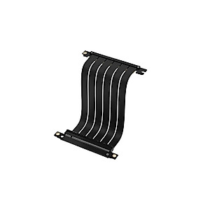 Ssupd Riser Flachband-Kabel - PCIe 3.0, 180mm, Schwarz