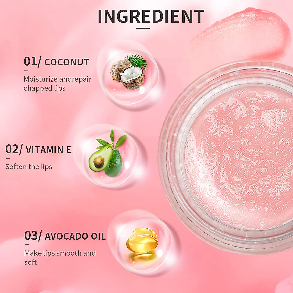 Lip Scrub, Lip Scrubs Exfoliator Moisturizer Dr.YIMAN Sugar Lip Scrub, Lip Exfoliator Scrub for Dry and Chapped Lips,Anti-Aging and Temping, Lip Mask, Lip Care Products, Lip Scrubber, Lip Moisturizer