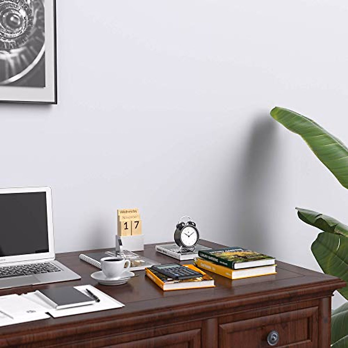 Leather Desk Organizer, 95store 3-Tier Stackable Document Tray, Perfect Desktop Organization Holder for Files, Folder, Stationery, Magazine, Newspaper, Mail, Office Supplies (Brown)