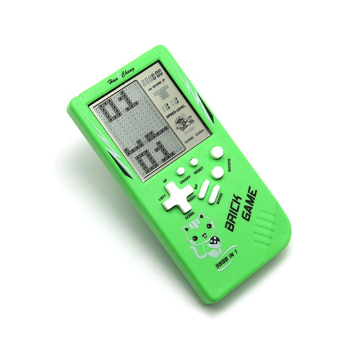 Retro Big Screen Brick Game Console 9999 in 1 Tank/Racing/Shooting Casual Puzzle Game Adjustable Difficulty and Speed Small and Easy to Carry Best Gifts