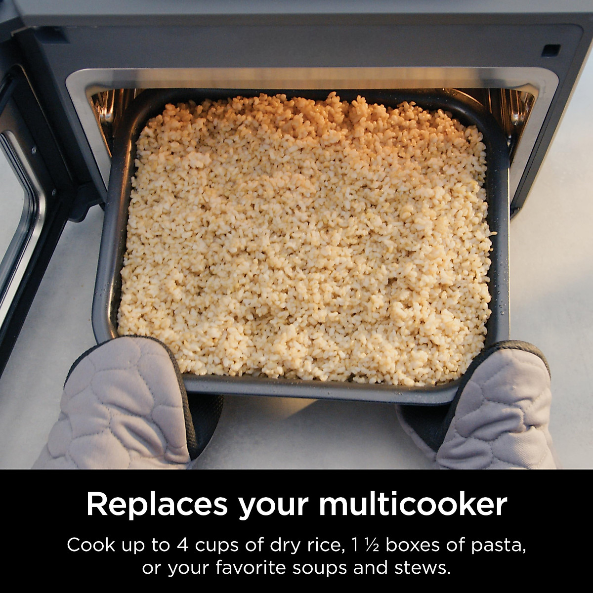 Ninja R-SFP701 14-in-1 Multicooker, Oven & Air Fryer, 15-Min Meals, 3 Accessories, Grey - Certified Refurbished