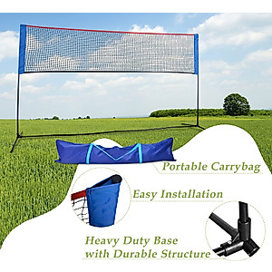 Mini Tang Tennis Net,Portable Tennis Net for Backyard Driveway,10x5.2FT Adjustable Height Tennis Net,Tennis Practice for Indoor and Outdoor,Tennis Court Net,Tennis Training Net with a Carry Bag