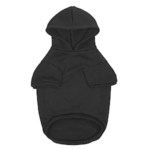 Friends the TV Show WB Friends Dog Hoodie, Black with Friends Logo, Size Medium with Hood and Pocket for Treats or Waste Bags | Friends Show Pet Products| Pet Clothes for Friends Lovers (FF20719)