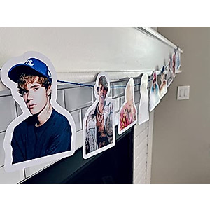 Pop Music Party Banner Decoration (10 foot) for Justin Bedroom Decor, Birthday Parties, Showers, Concerts, Coworker Gift, or Wall Decor