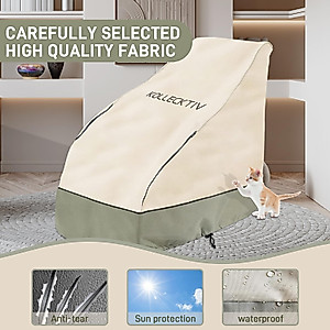 Kollecktiv Massage Chair Cover, Waterproof Dustproof Protector Cover for Full Body Massage Chair Recliner, Cover with Drawstring, Zero Gravity Recliner Massage Chair Protector Cover