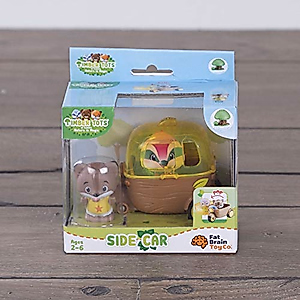 Fat Brain Toys Timber Tots Side Car - Imaginative Play Motorcycle for Ages 2+