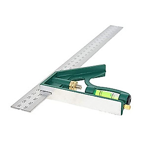 Utoolmart 300mm 12Inch Engineers Combination Try Square Set Right Angle Guide Green 1pcs