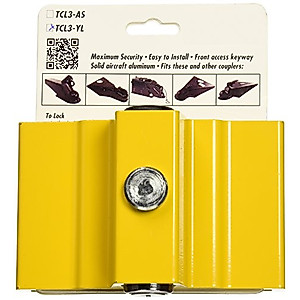 CT Johnson Enterprises (TCL3-YL) Deadbolt Blockhead Trailer Coupler Lock