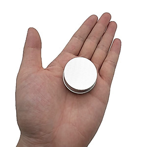 30 Pack 0.5 oz Aluminum Tin Jar with Screw Lid 15 ml Round Refillable Containers