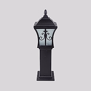 Enlylyog Fashionable Modern Solar Lawn Lamp, Outdoor European Style Home Garden Lamp, Park Landscape Lamp, Antique Garden Waterproof Lawn Lamp