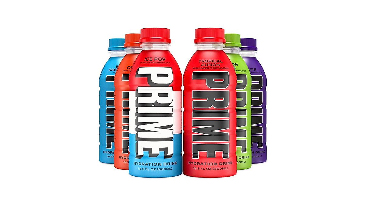 Prime Hydration Drink 12 Pack Variety with Electrolytes & Zero Sugar